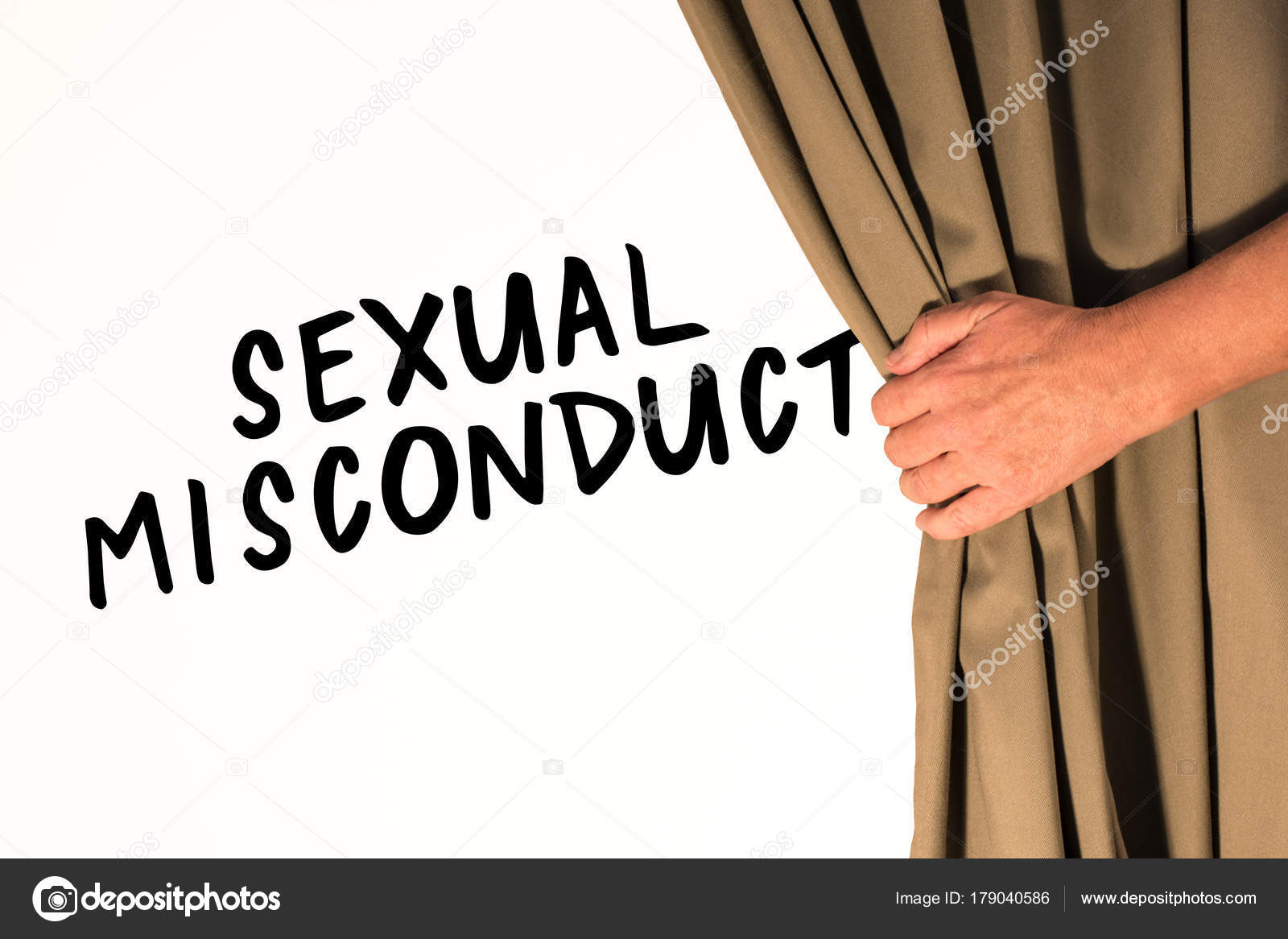 Sexual Misconduct - Behind the Curtain — Stock Photo © memiks #179040586 Sexual Misconduct - Behind the Curtain — Stock Photo © memiks #179040586