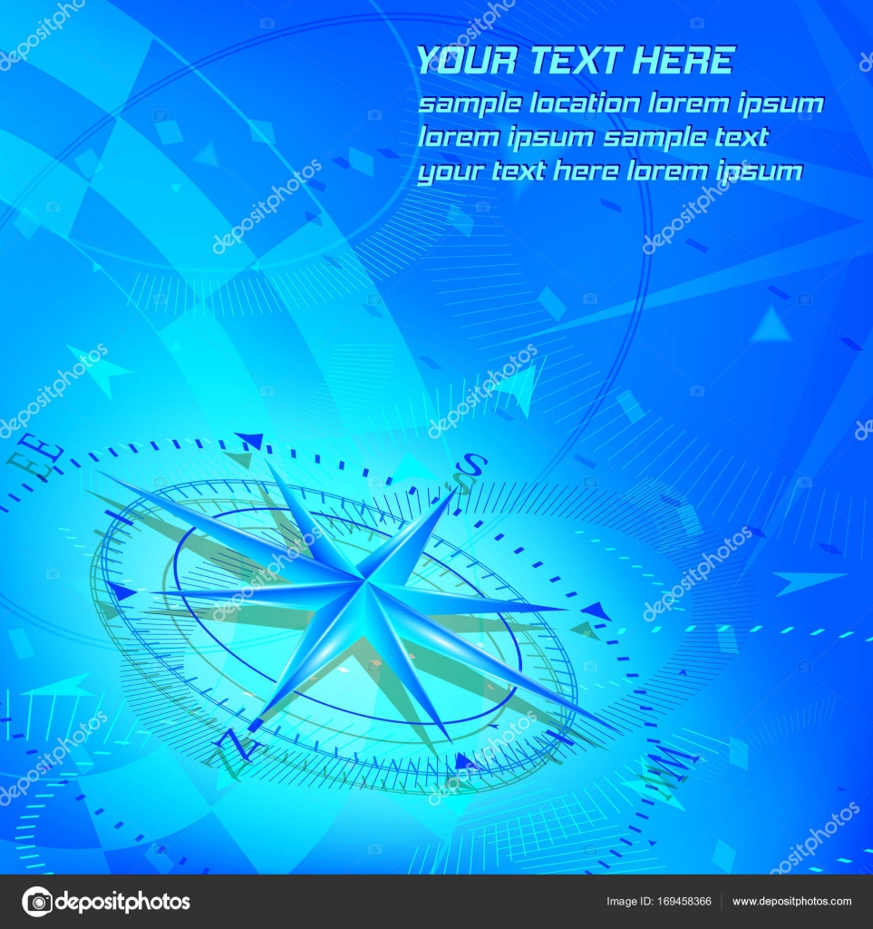 Luminous compass on a geometric background Stock Vector Image by ...