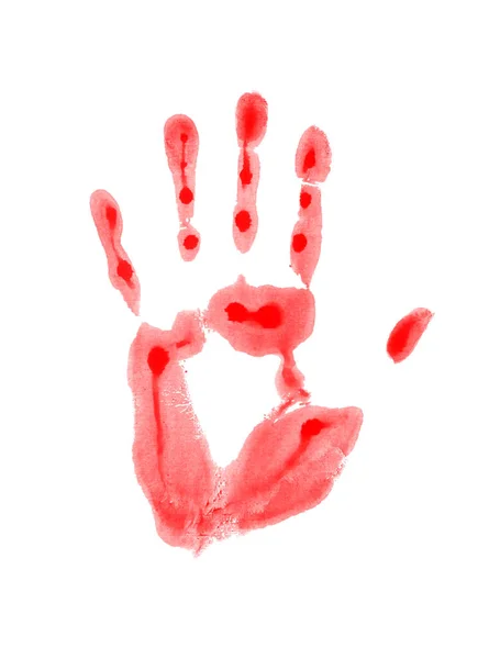 Left hand print isolated on white Stock Photo by ©Dr.PAS 12356161