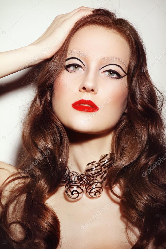 Woman with fancy make-up — Stock Photo © pepperbox #128155966