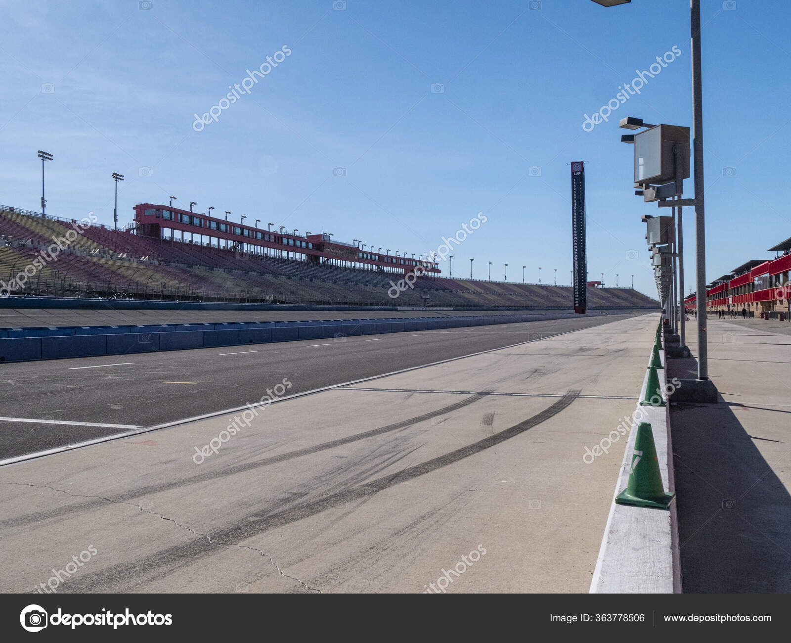 Track Side View Pit Lane Auto Club Speedway — Stock Editorial Photo ...