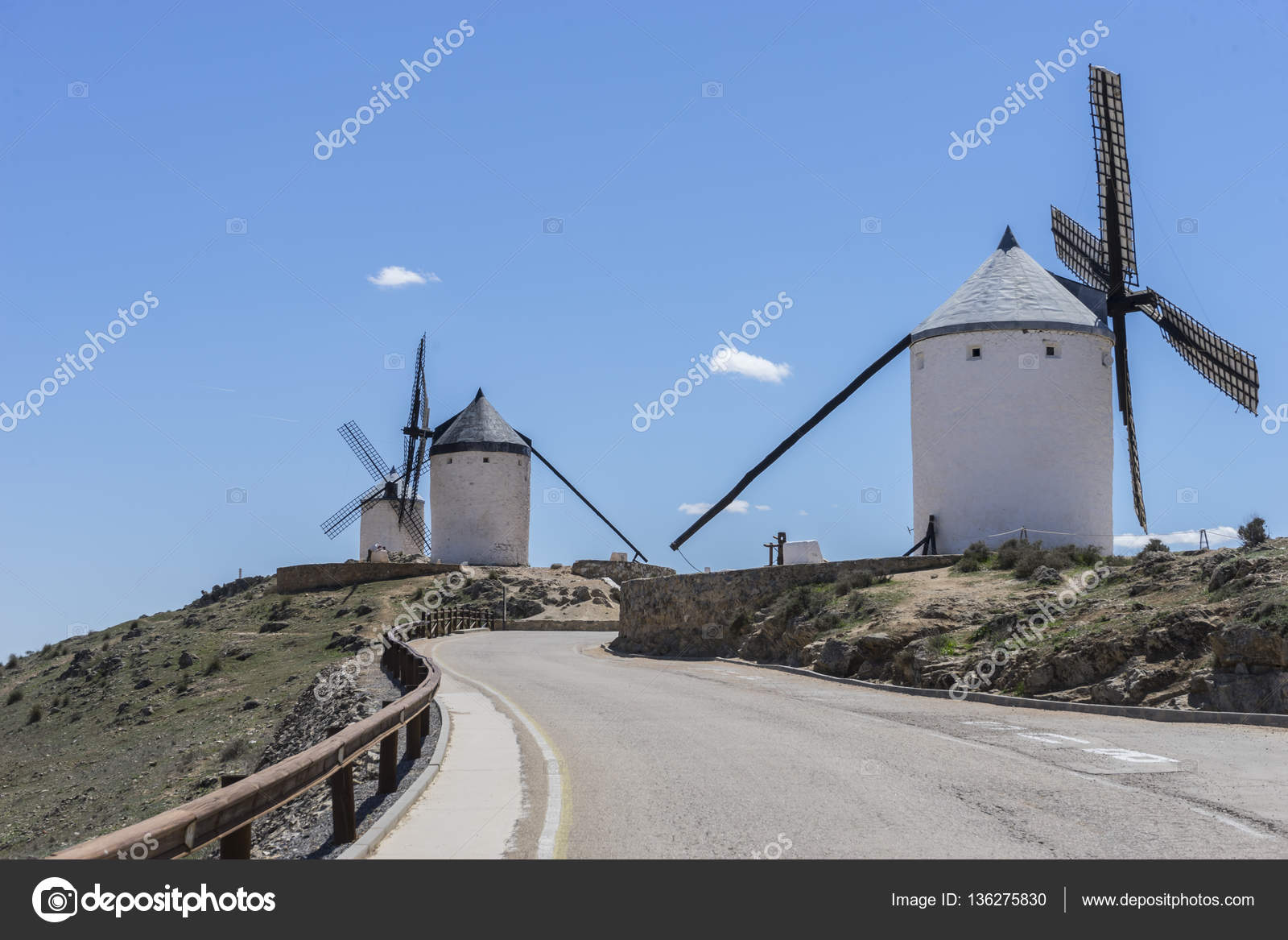 White wind mills — Stock Photo © outsiderzone #136275830