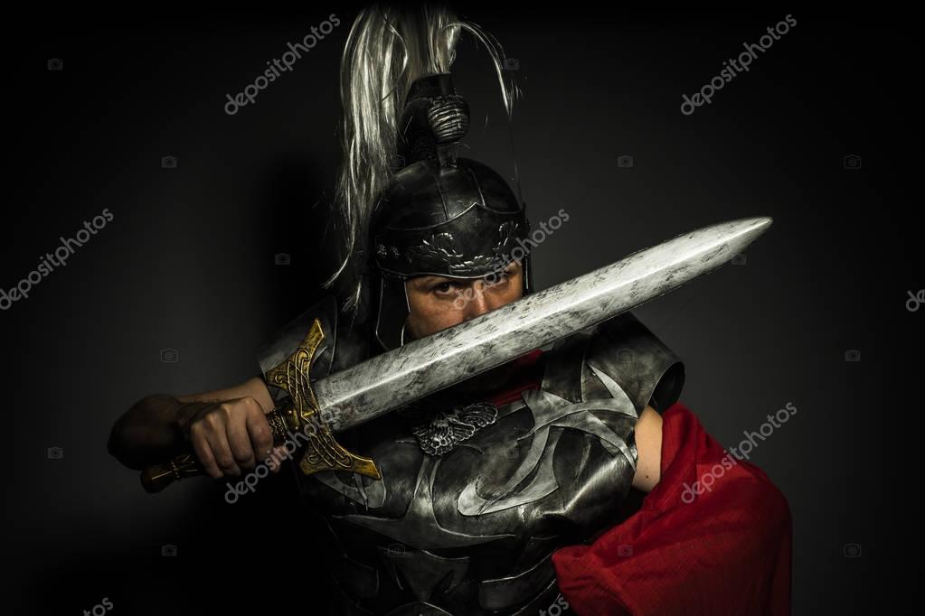 Roman centurion with armor — Stock Photo © outsiderzone #160522462
