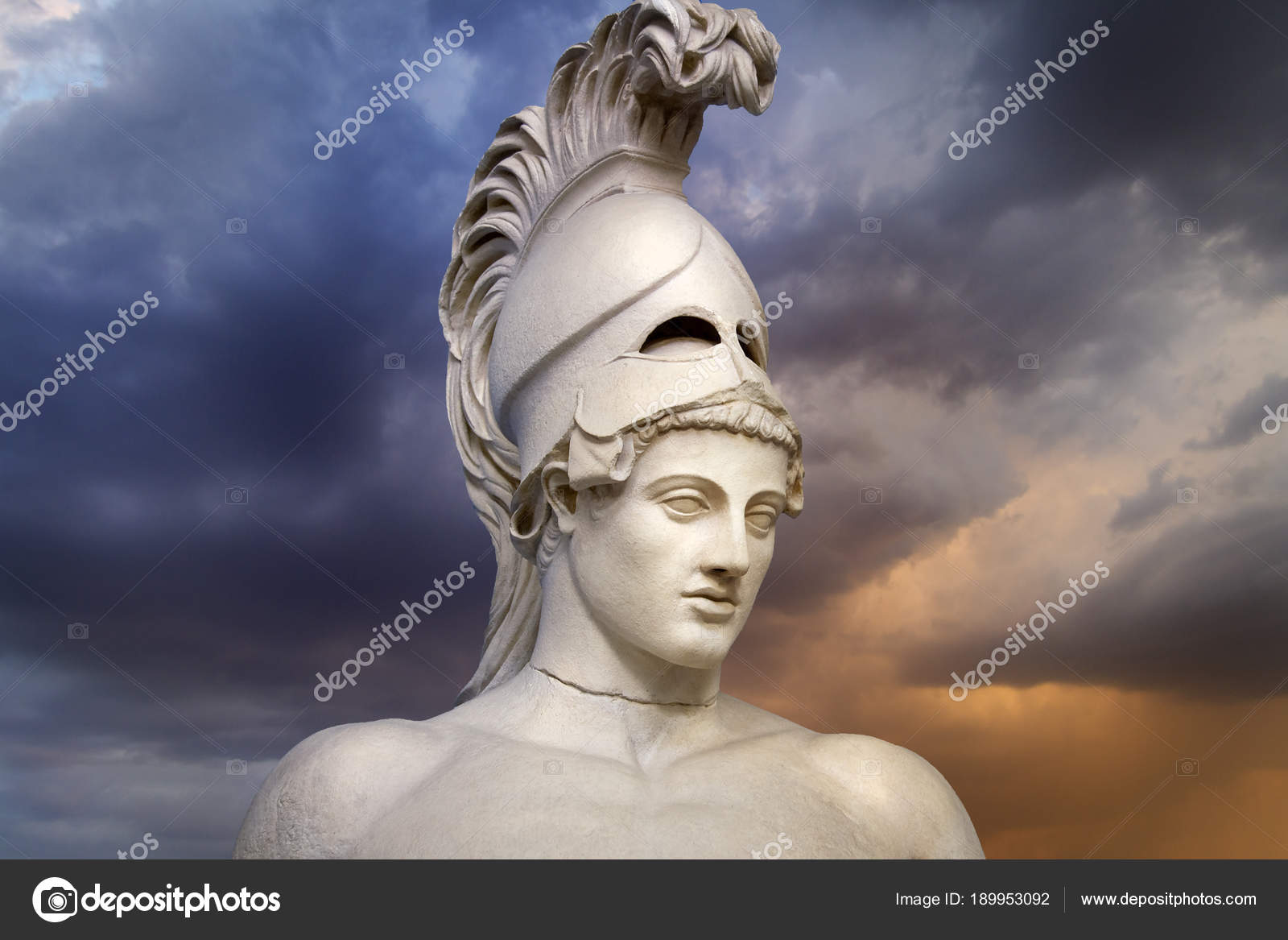 Statue Ancient Athens Statesman Pericles Head Helmet Greek Ancient ...