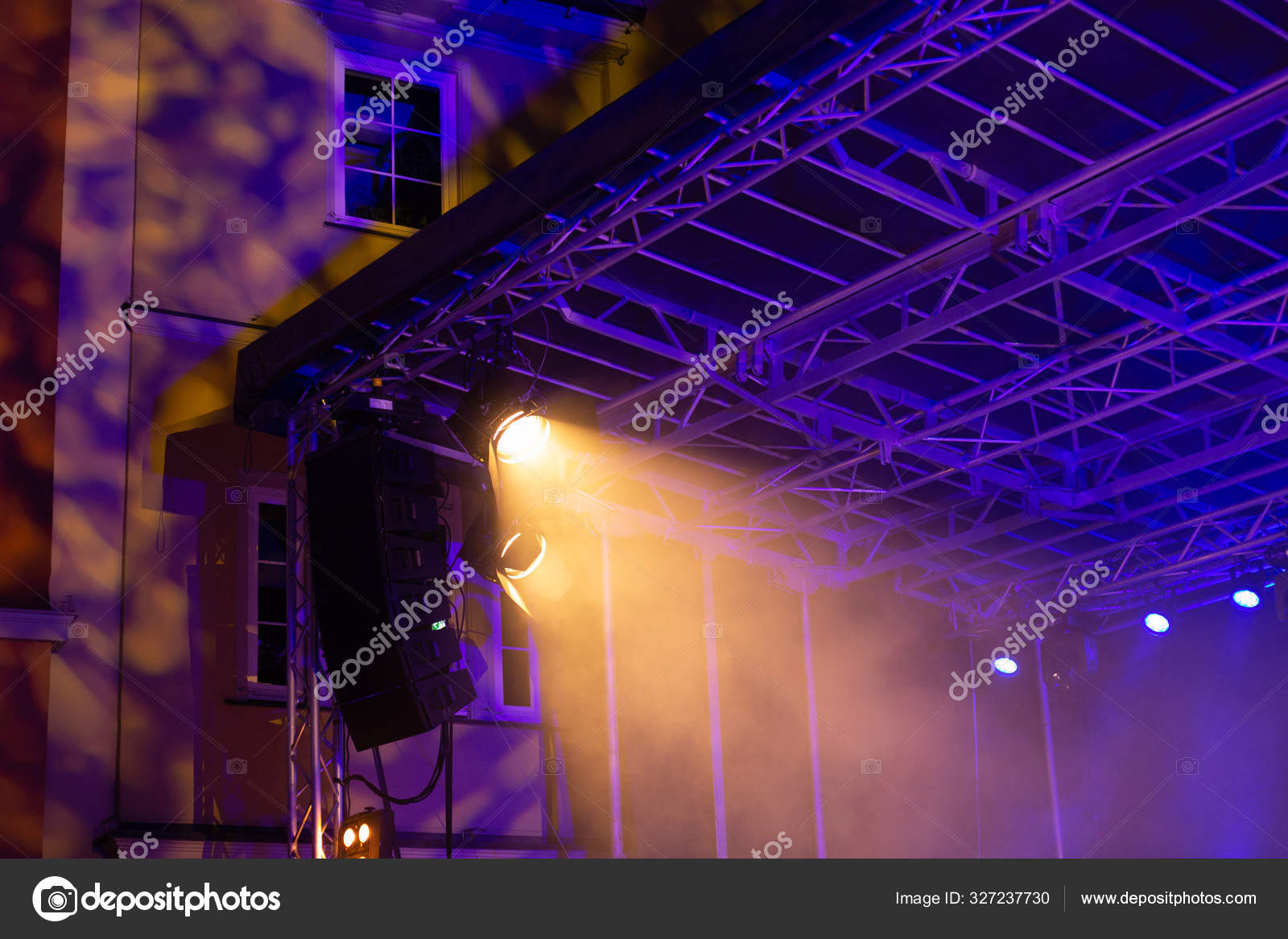 Band on stage light show Stock Photo by ©rudolfgeiger 327237730