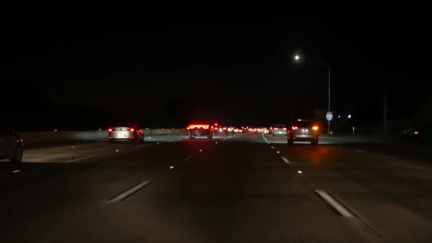 Freeway Car At Night View
