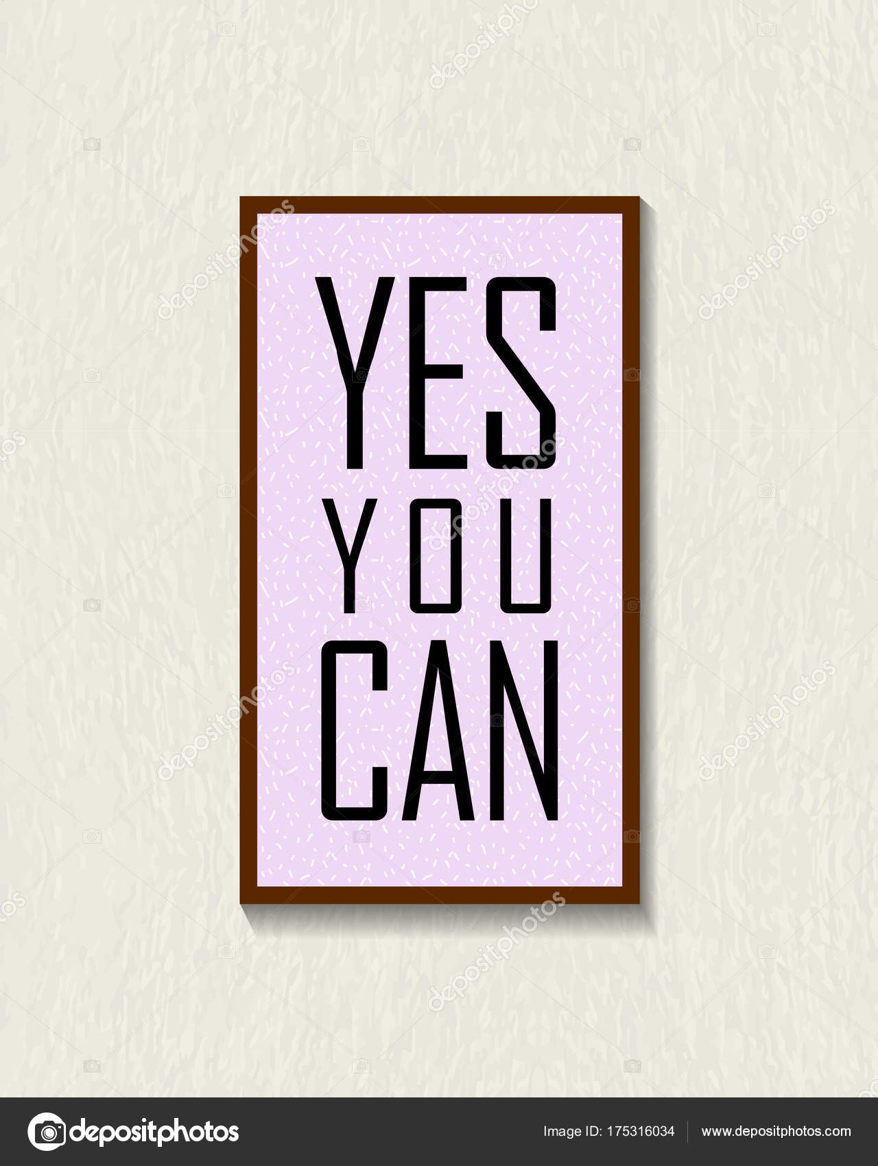 Yes You Can Motivational Poster Stock Vector Image by ©TihonovaMaria ...