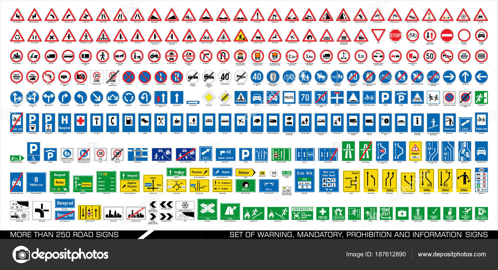 Sinais De Transito E Simbolos Com Significado
