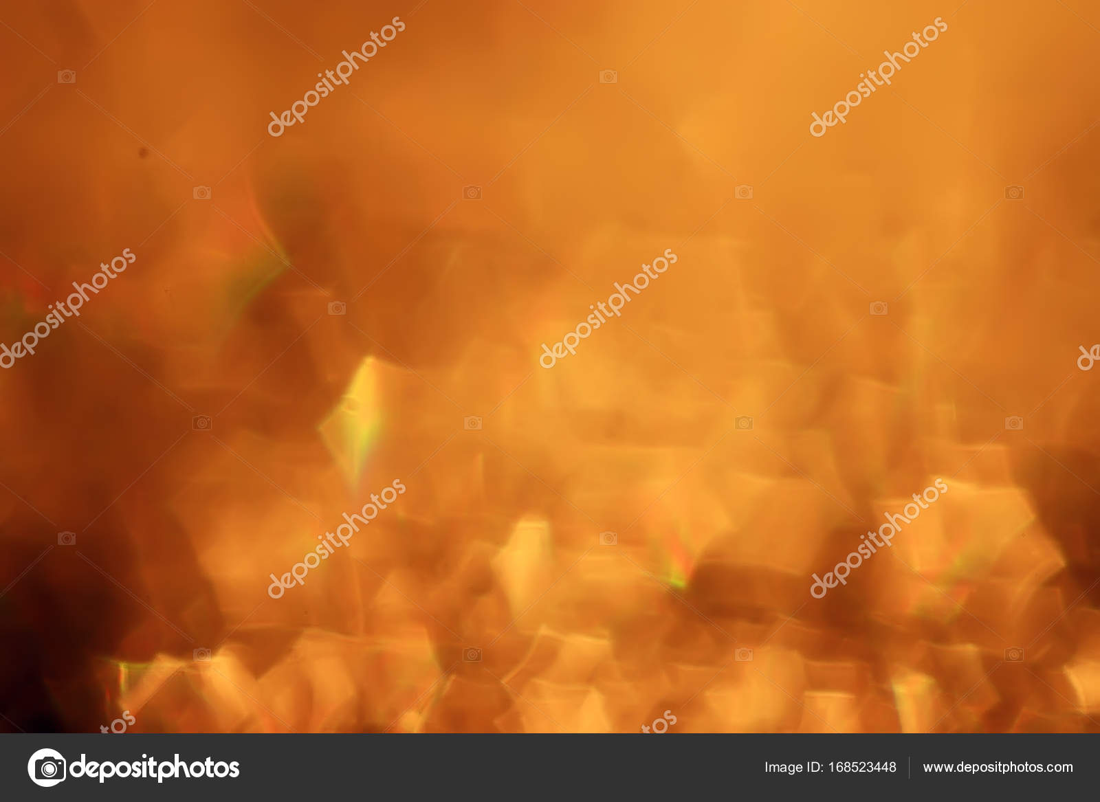 Abstract Magic Texture Golden Bokeh Lights Fantasy Blurred Background ...