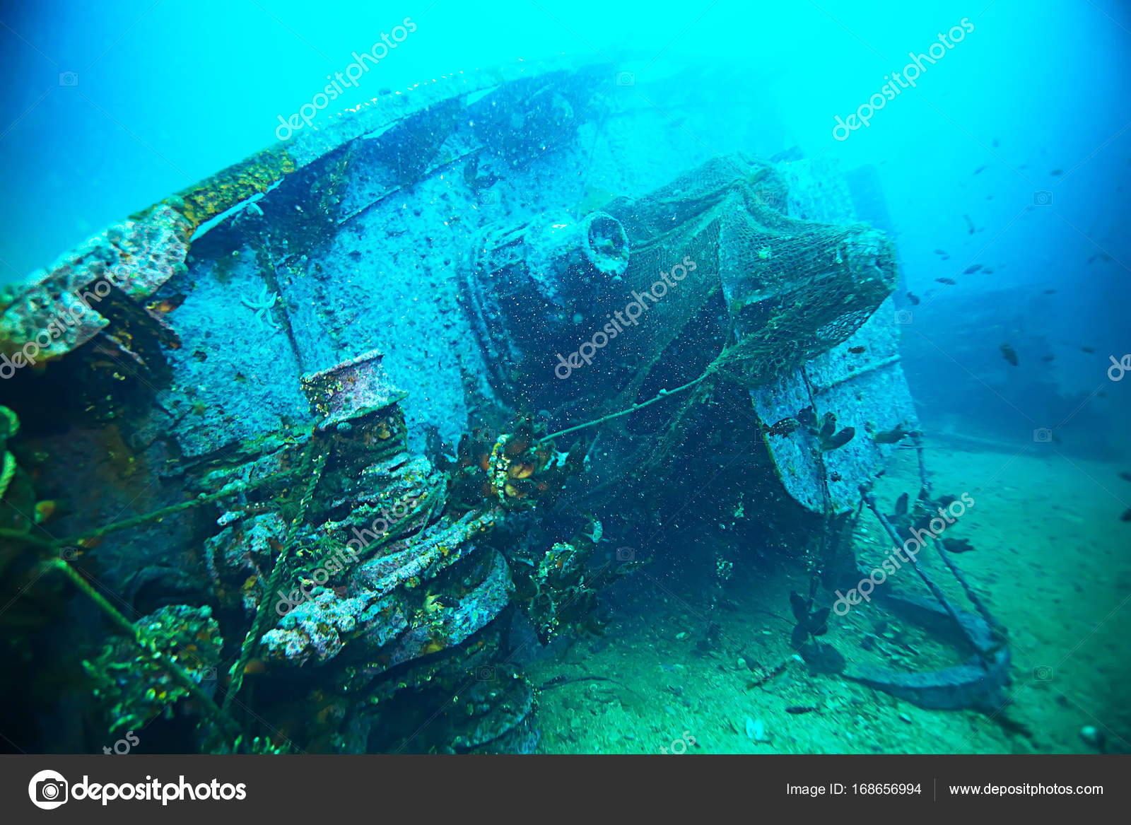 Shipwrecks On Ocean Floor