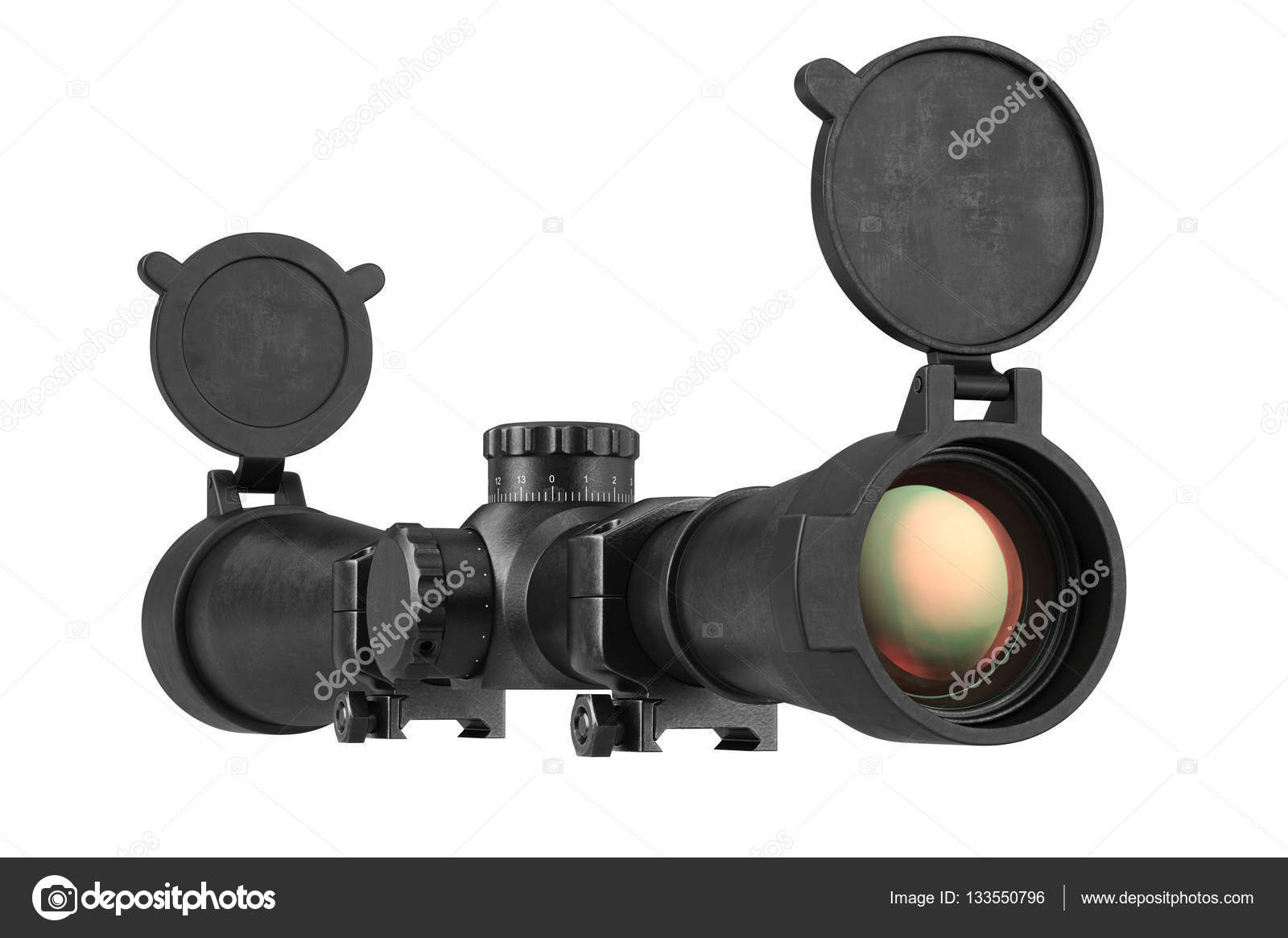 Rifle Scope Side View