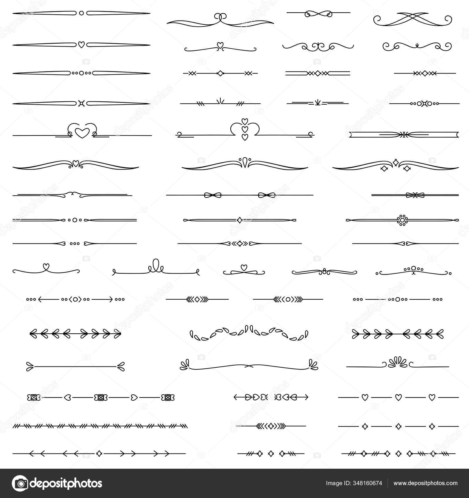 Text Dividers Vector Typographic Line Divider Set Graphic Text ... Text Dividers Vector Typographic Line Divider Set Graphic Text ...