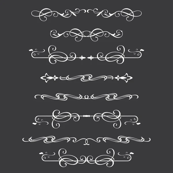 Dividers set,isolated on white background Stock Vector Image by ...