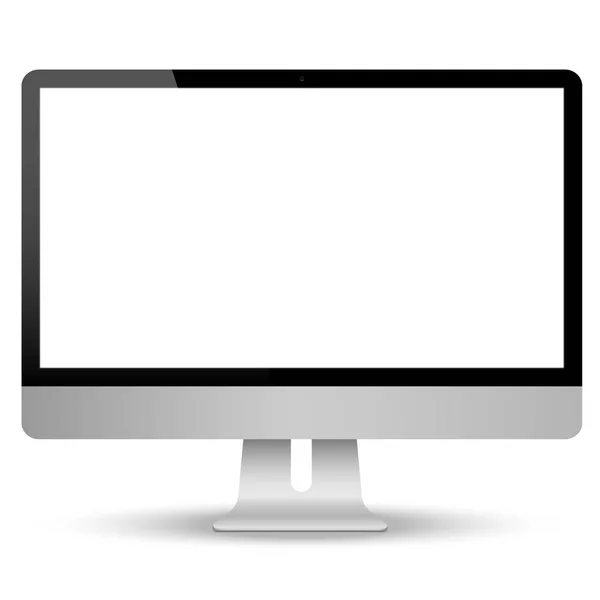 Computer display Apple iMac Pro isolated on white background. Layers ...