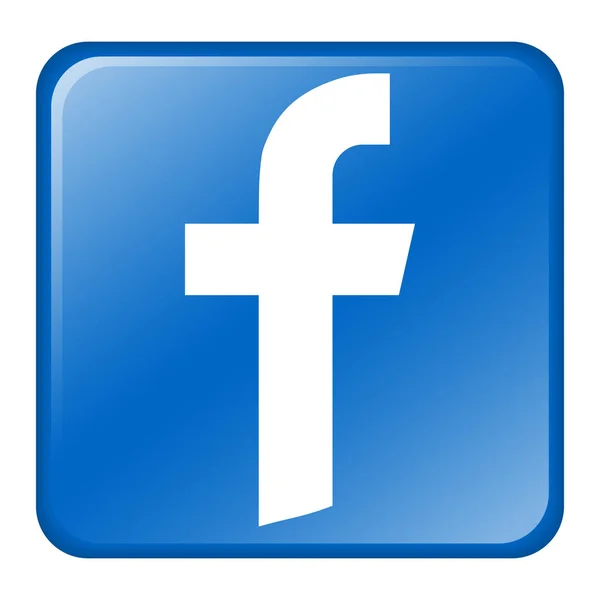 Original Round Blue Facebook Web Icon — Stock Vector © bigxteq #77705008