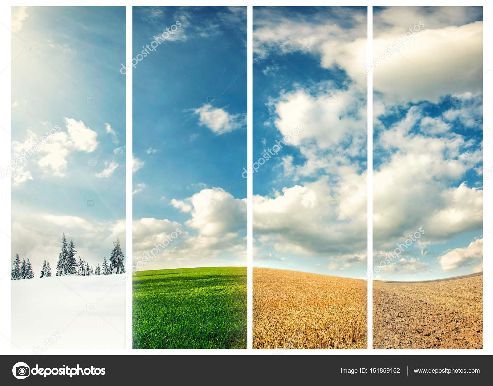 Cuatro estaciones del año — Foto de stock #151859152 © honzakrej