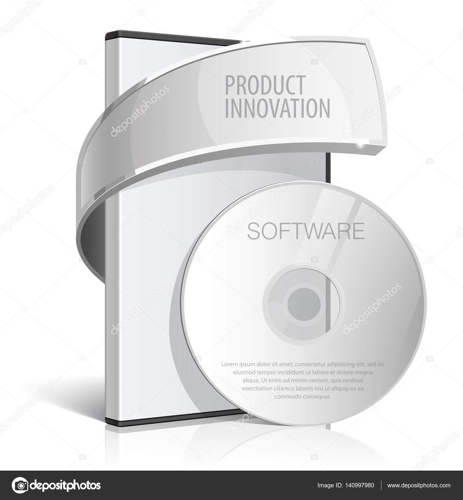 Realistic Case for DVD Or CD Disk Stock Vector by ©Sooolnce 140997980