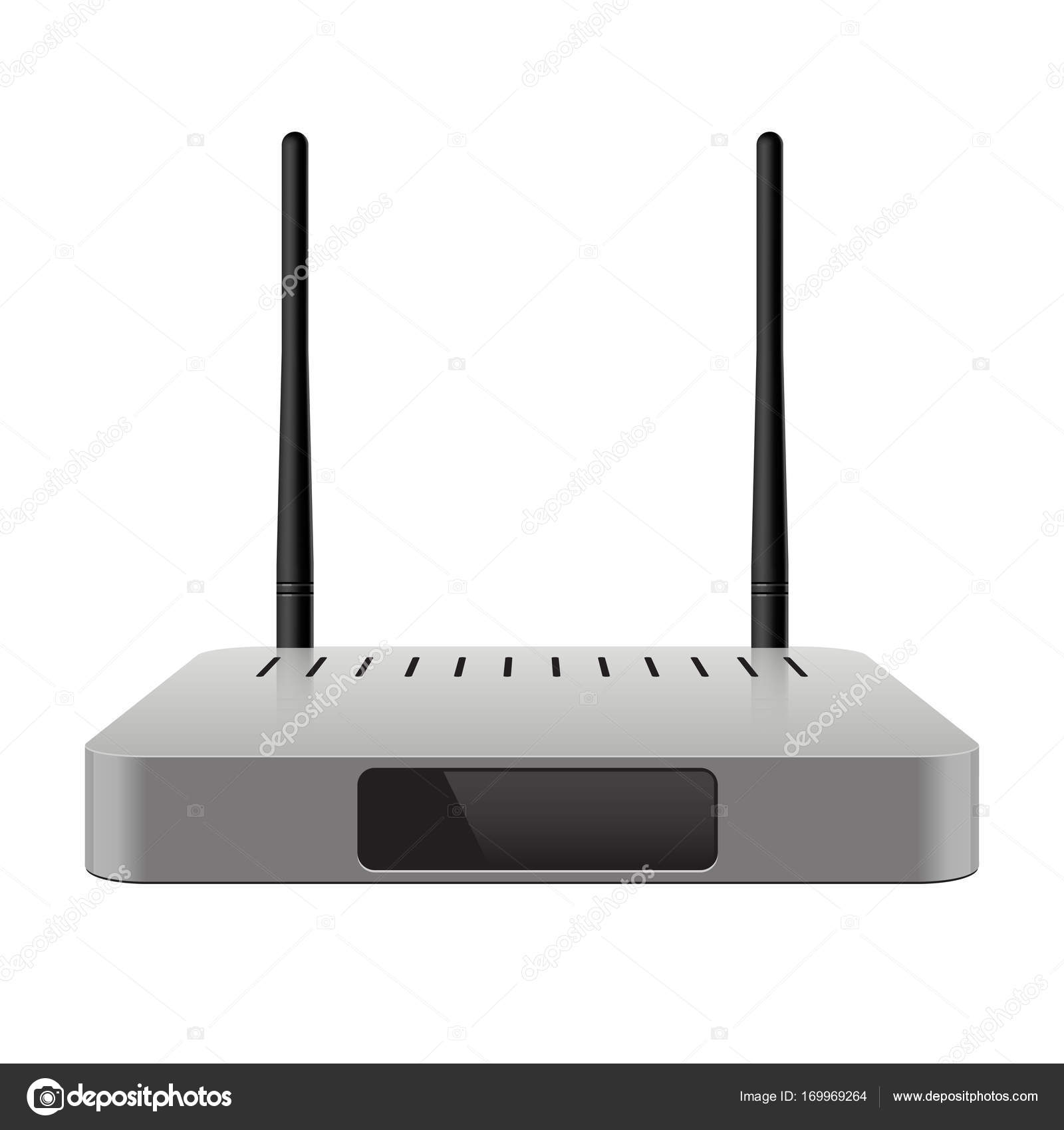 Slim Realistic Wireless Router Stock Vector Image by ©Sooolnce #169969264