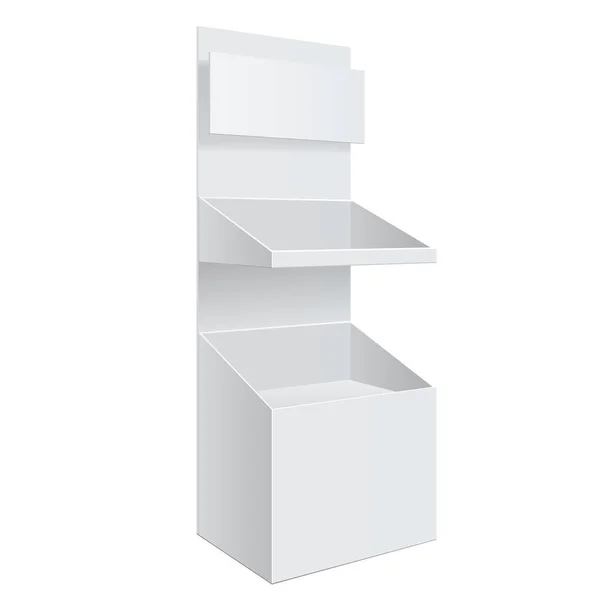 Promotion Counter Retail Trade Stand Isolated White Background Mockup ...