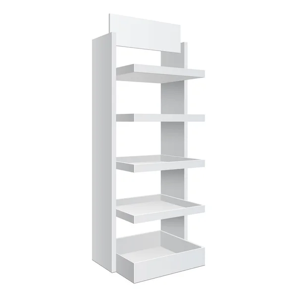 Promotion Counter Retail Trade Stand Isolated White Background Mockup ...