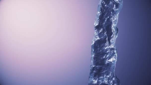 Pouring water column digital simulation seamless loop slow motion ...