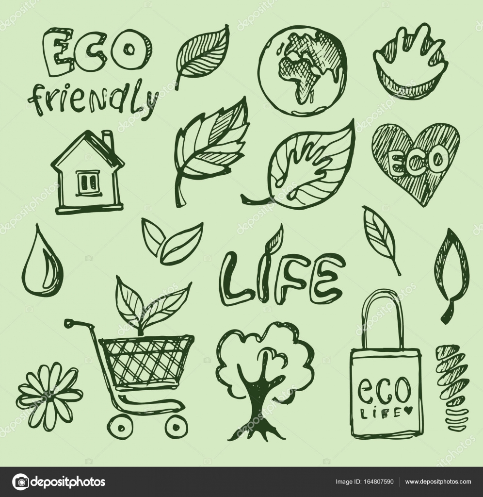 Eco Friendly Doodles Vector Earth Drawing Images – Browse 3,095,712