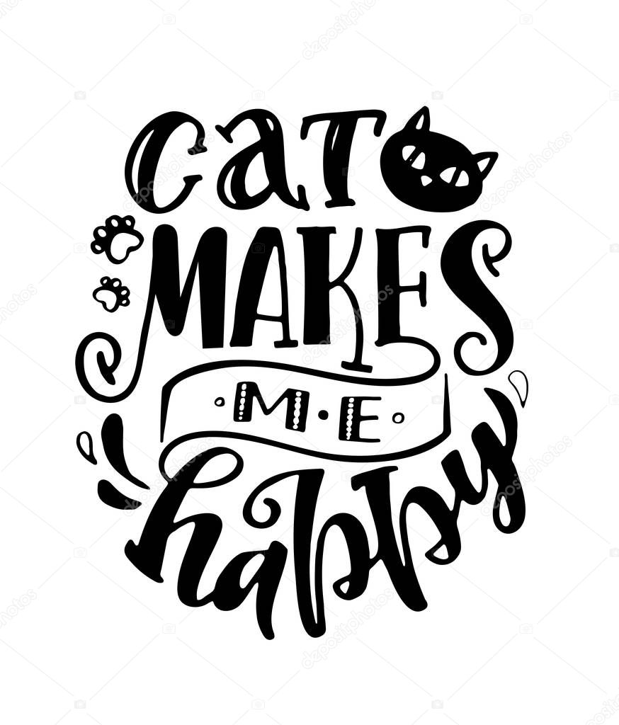 Cotización divertida de letras sobre mascotas para imprimir en estilo ...