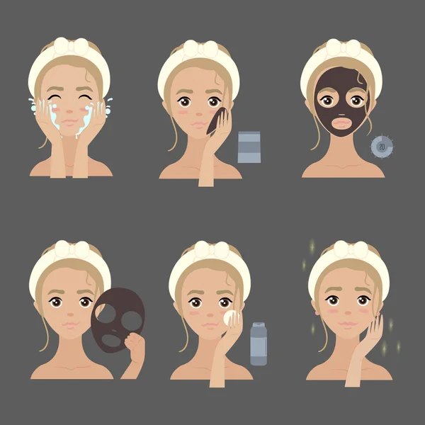 818 Facial steps Vector Images, Facial steps Illustrations | Depositphotos