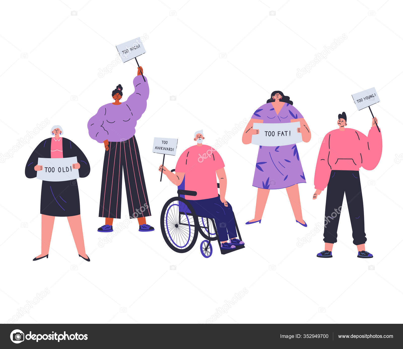 People Different Characteristics Discriminated Different People Fit ...