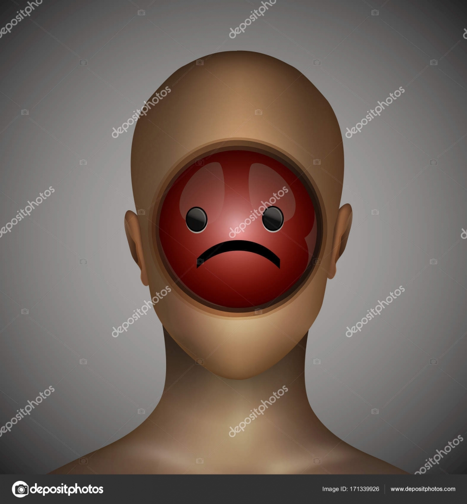 Inner angry concept, angry icon inside the man head, Stock Vector Image ...