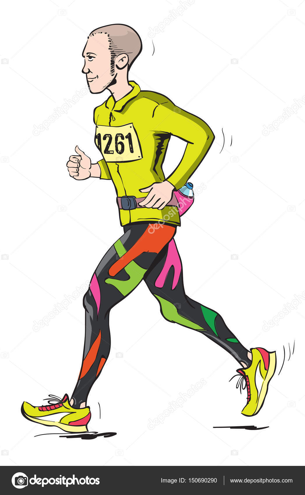 Long distance runner — Stock Vector © Lukaves #150690290