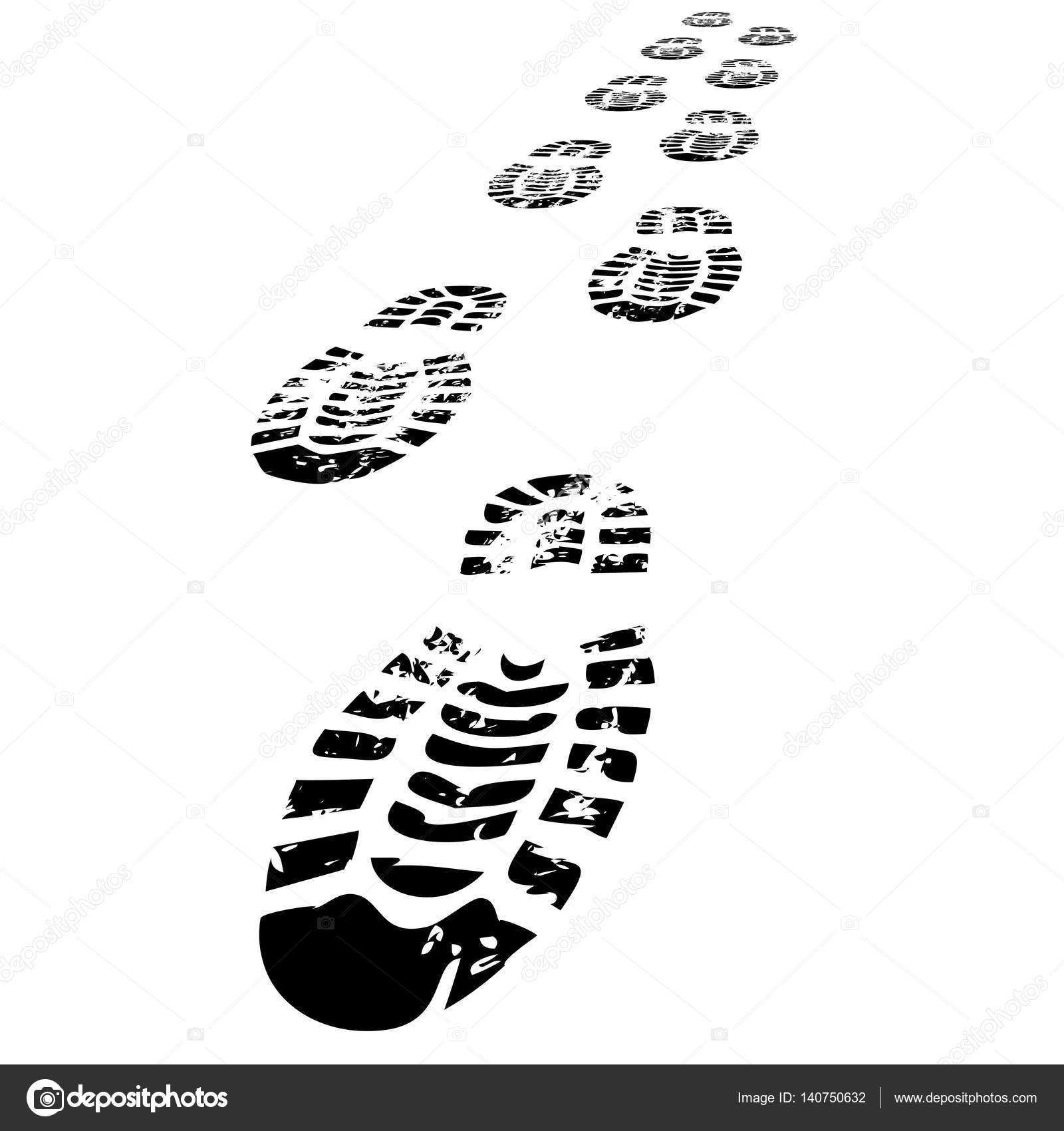 Walking Shoe Print Clip Art