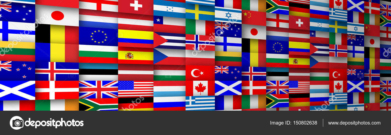 Fotos de Banderas Banner de fondo - Imagen de © eyematrix #150802638