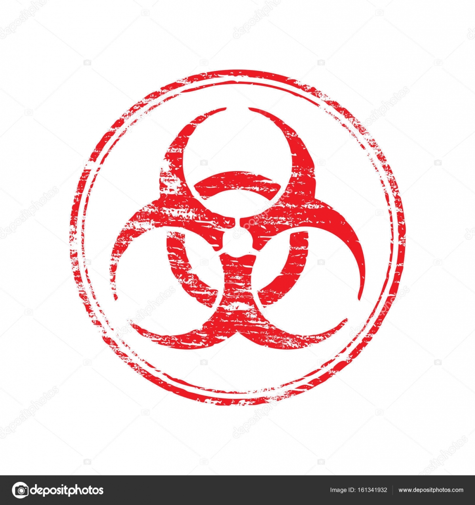 Round Biohazard Symbol Stamp Stock Vector Image by ©eyematrix #161341932