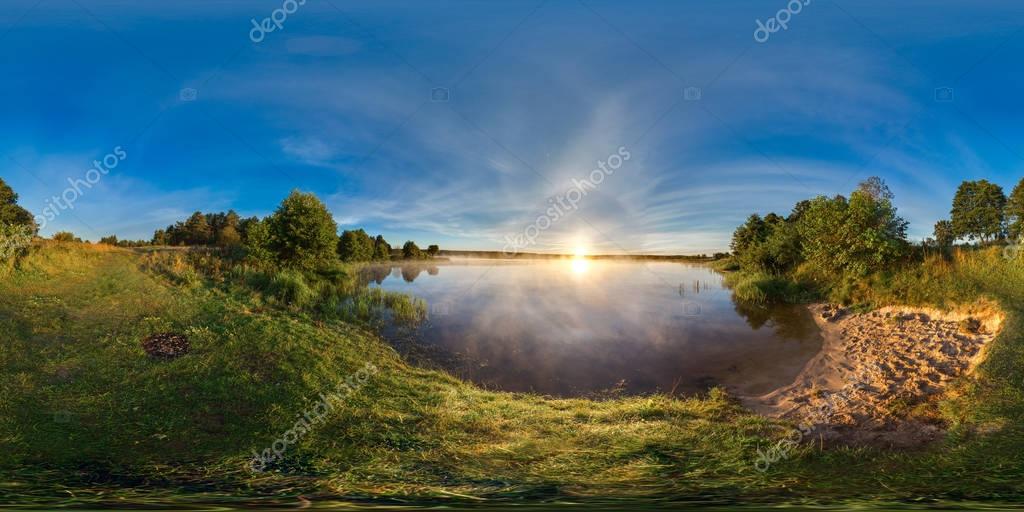 Panorama esférico 3D con ángulo de visión 360. Listo para realidad ...