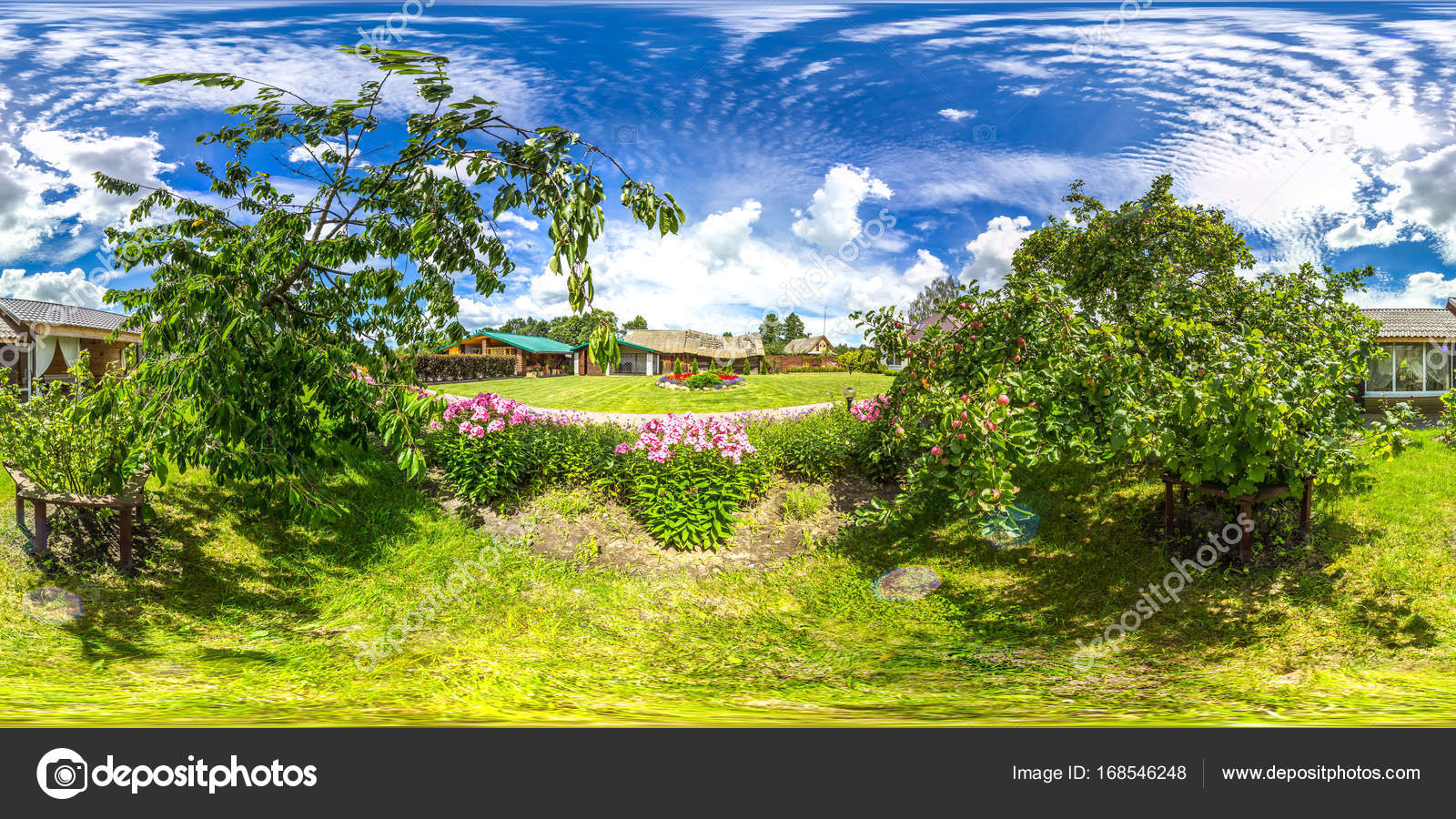 3D spherical panorama with 360 viewing angle. Ready for virtual reality ...