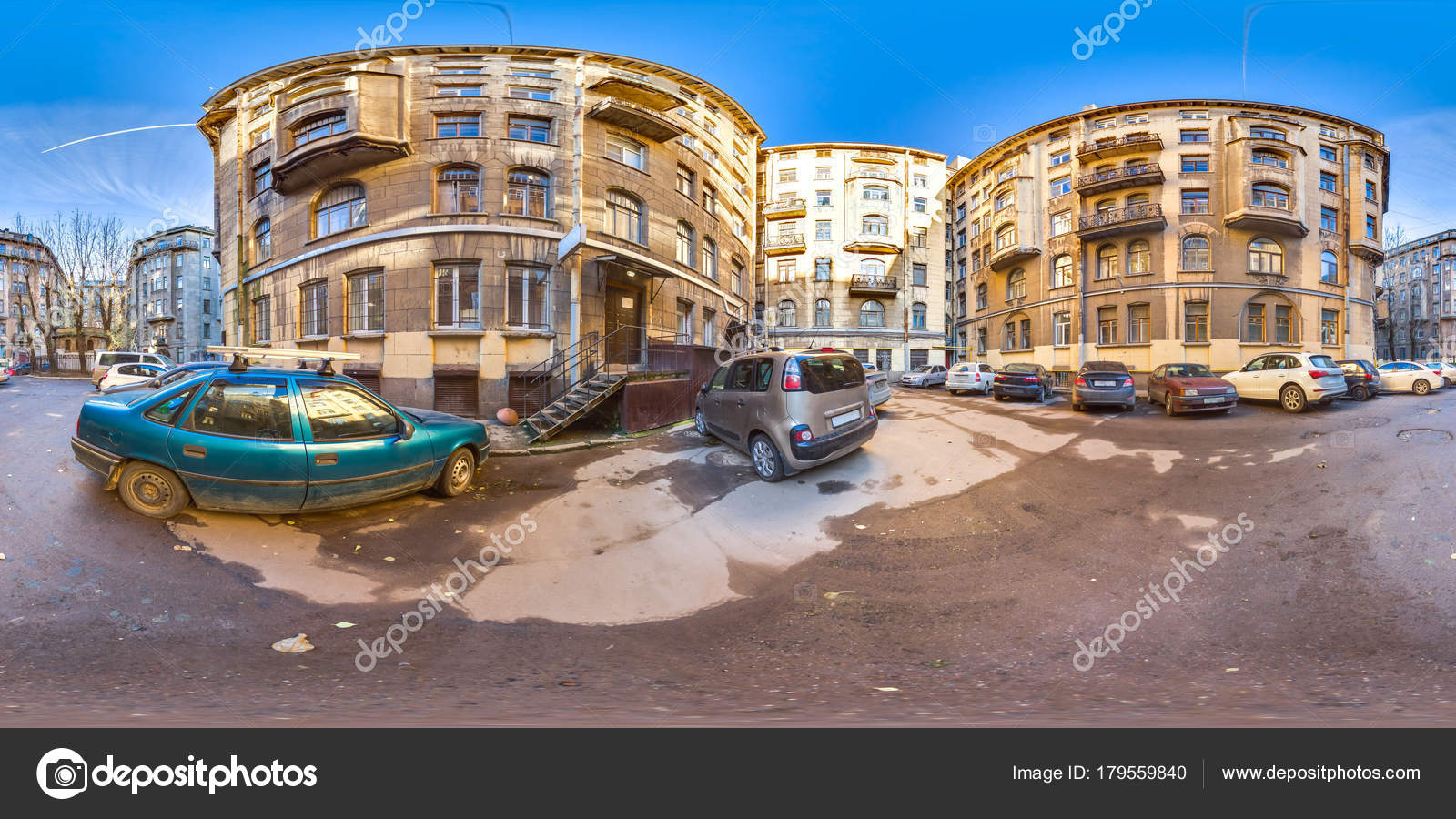 3D spherical panorama with 360 viewing angle. Ready for virtual reality ...