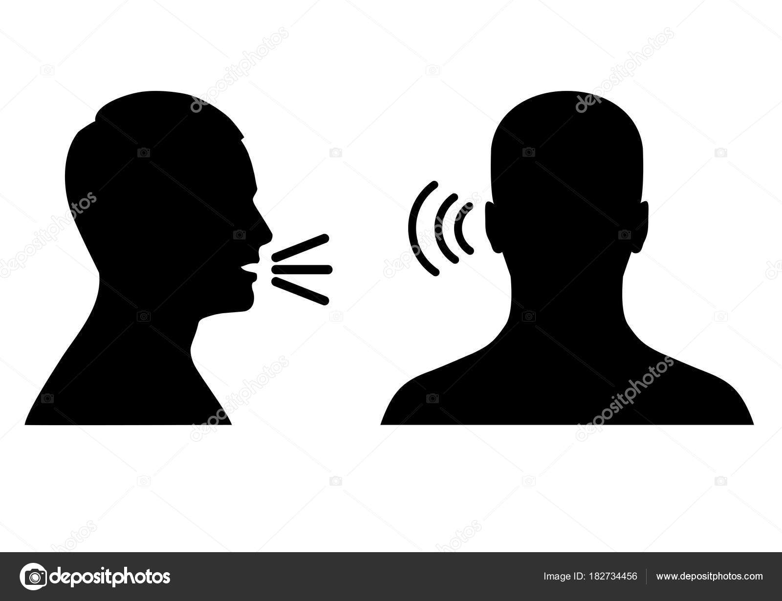 listening vector icon