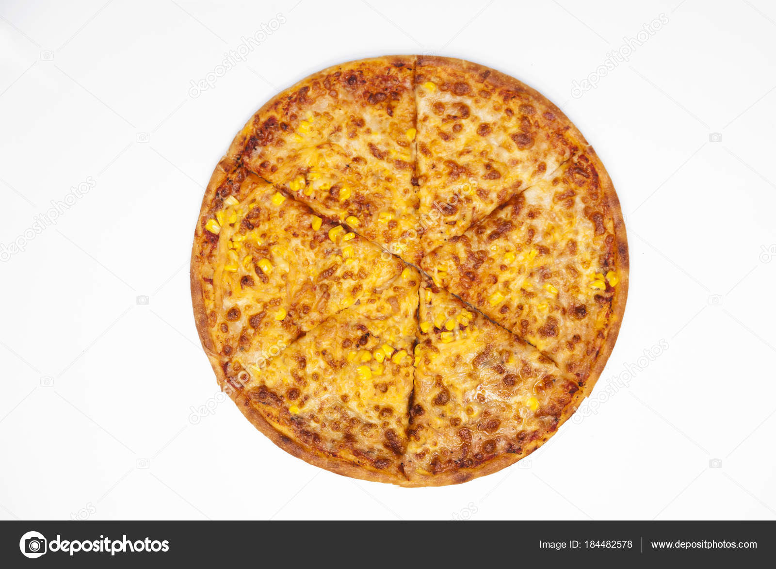 Pizza Isolated White Background Stock Photo by ©AlenaPhoto 184482578
