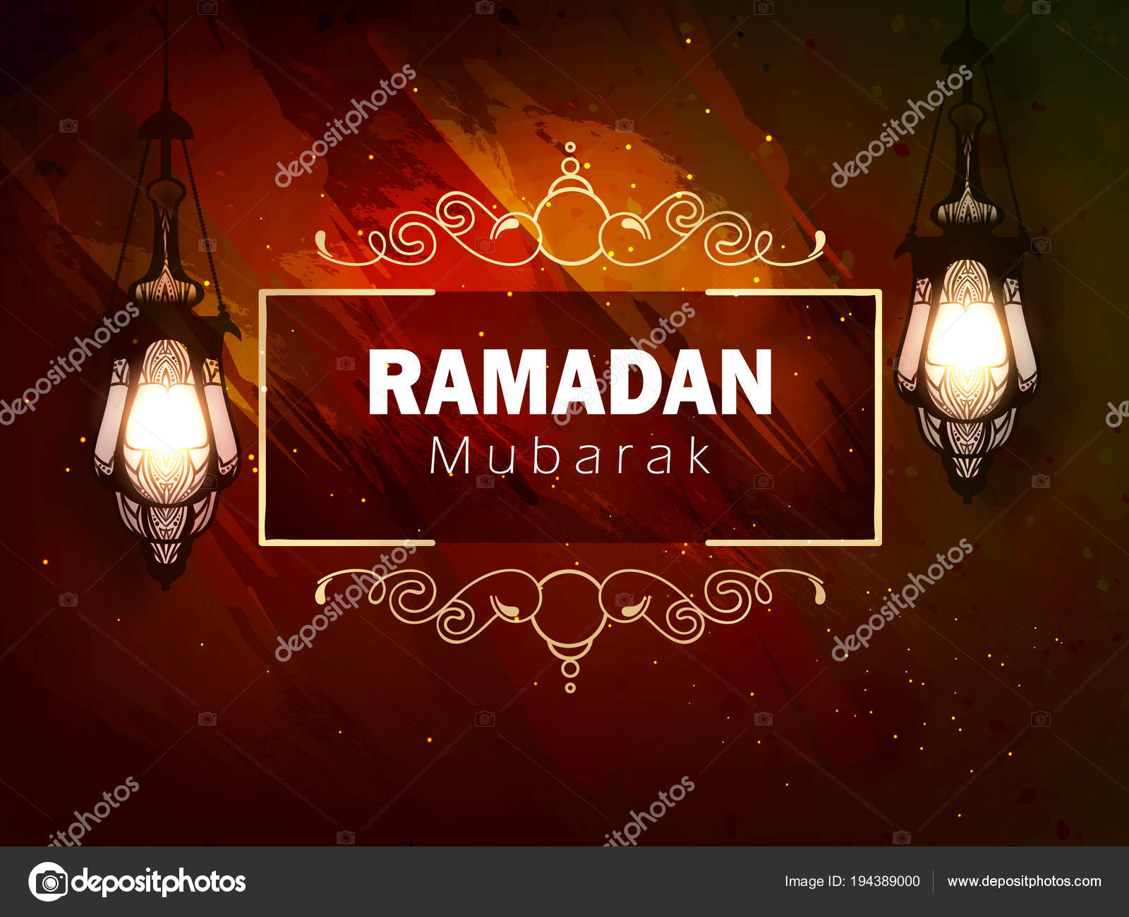 Creative Arabic Pattern Islamic Calligraphy Dark Red Background Vector ...