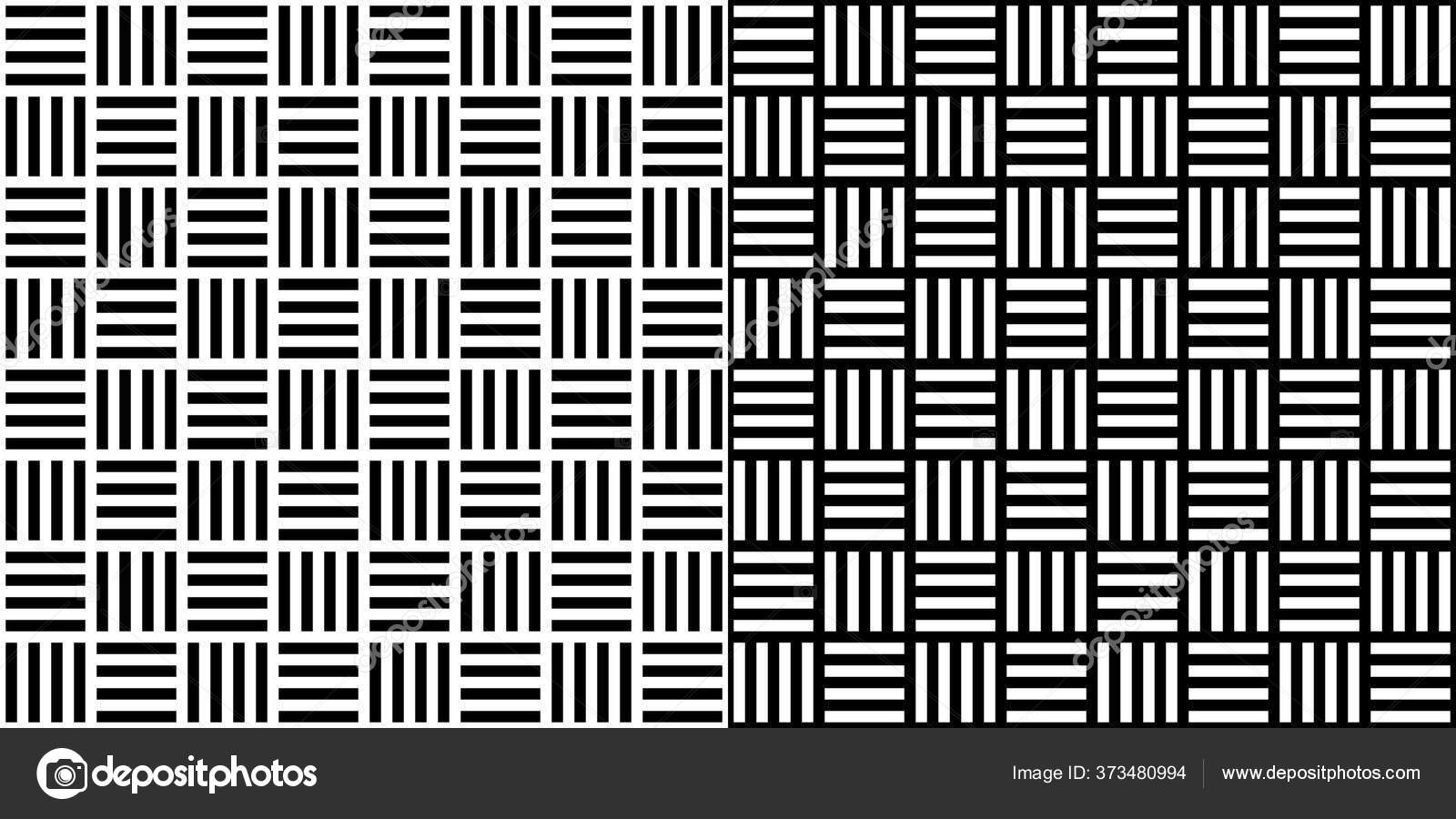 Black White Seamless Pattern Vector Illustration Stock Vector Image by ...