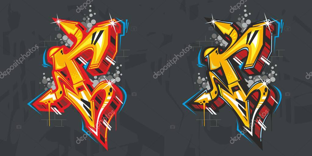 Burbuja De La Letra R De Graffiti Throwup Alphabet A Tutorial