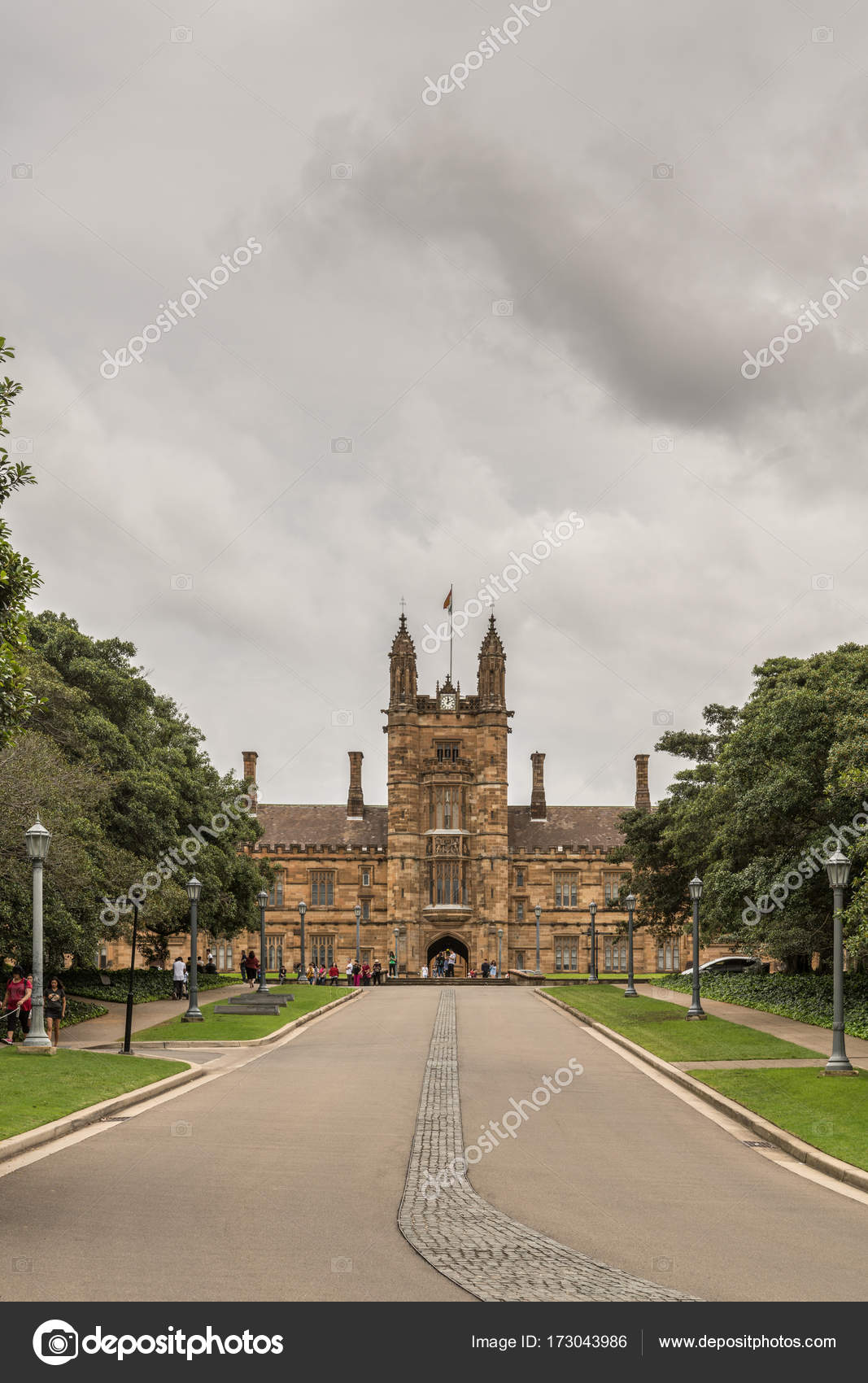 University of Sydney Clock tower, Australia. — Stock Editorial Photo ...