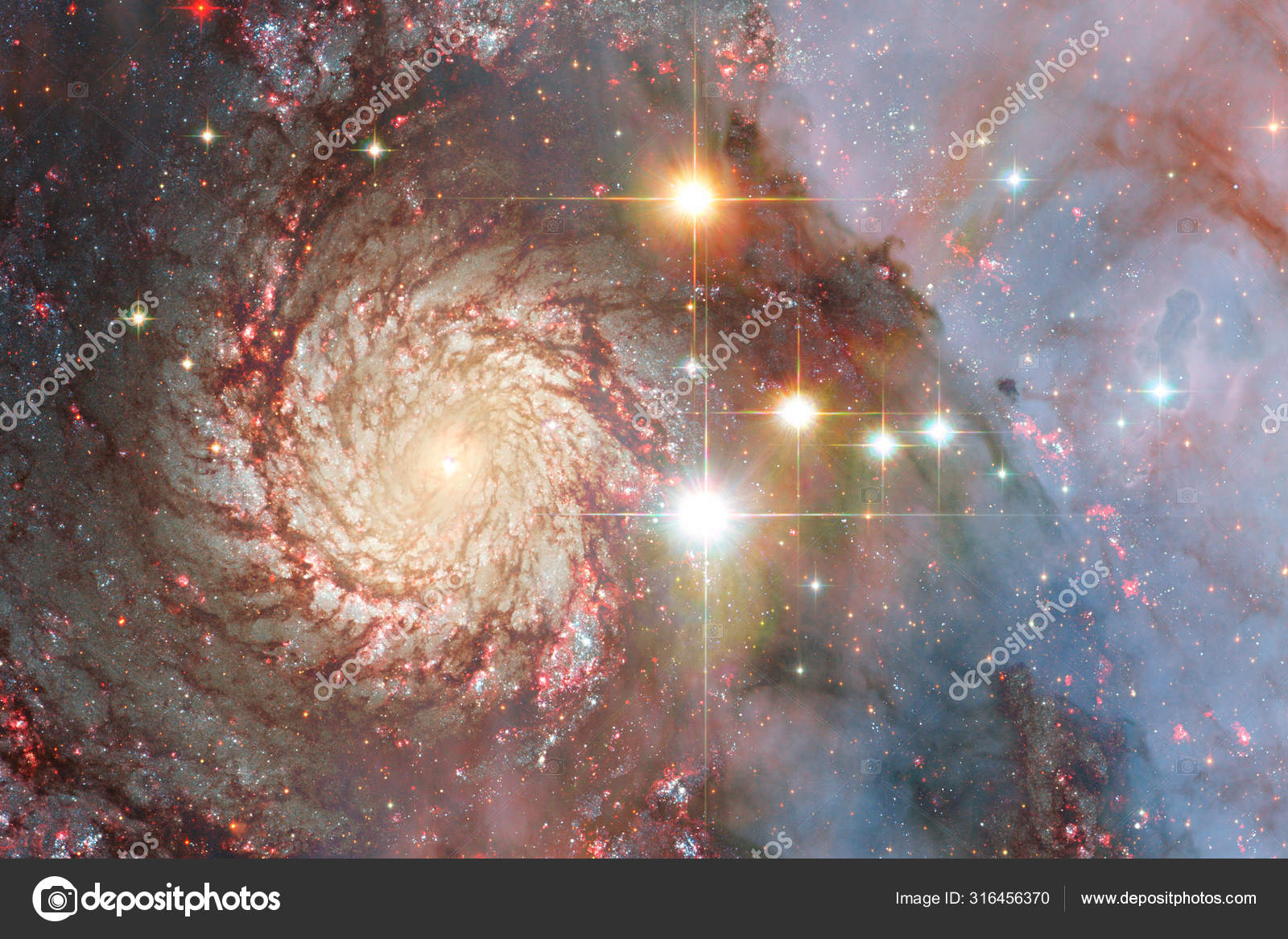 Nebula an interstellar cloud of stars dust. — Stock Photo © Outer_Space ...