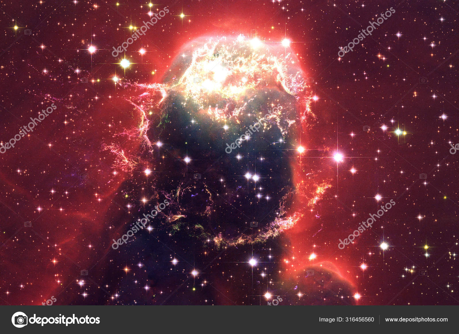 Nebula an interstellar cloud of stars dust. — Stock Photo © Outer_Space ...