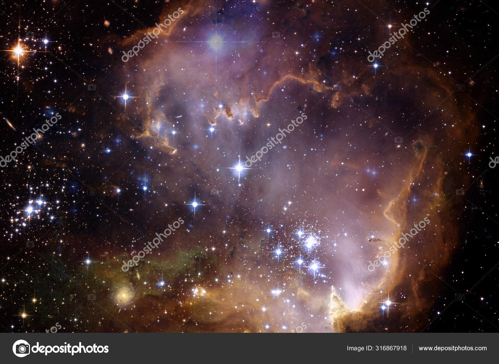 Universo sin fin. Elementos de esta imagen proporcionados por la NASA ...