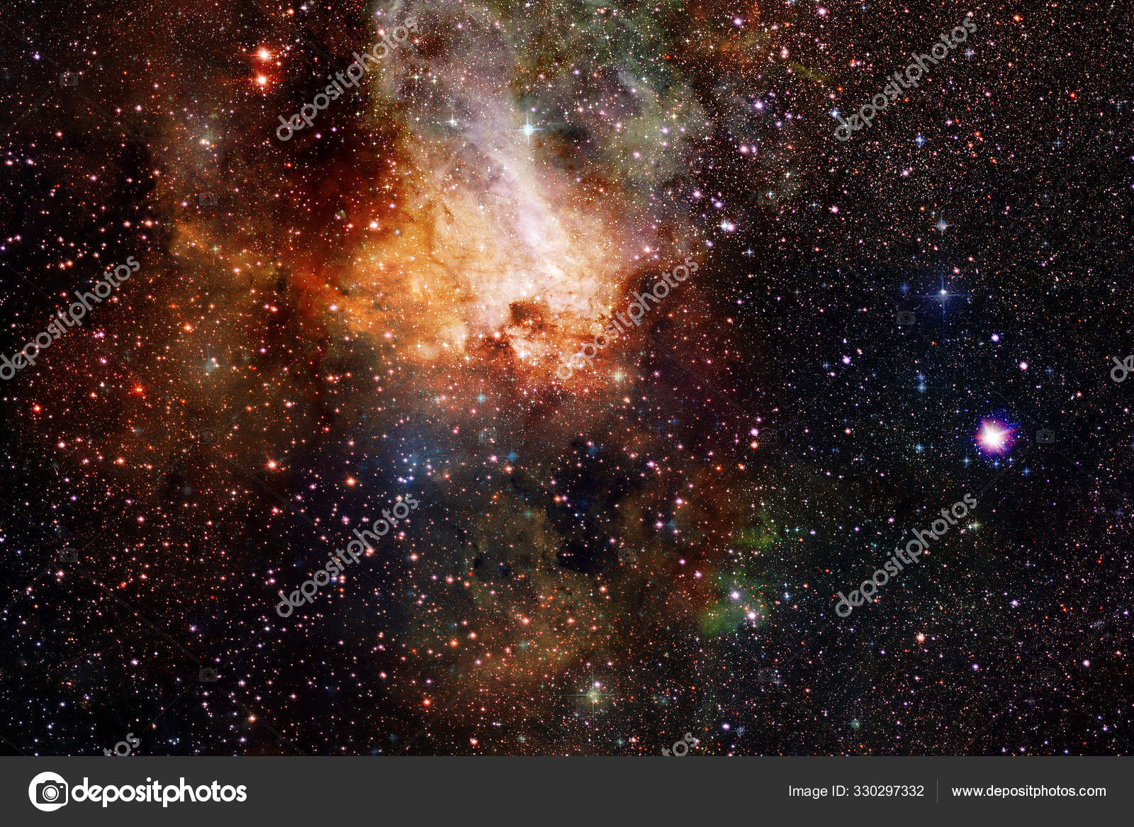 Cluster of stars in deep space. Elements of this image furnished by ...