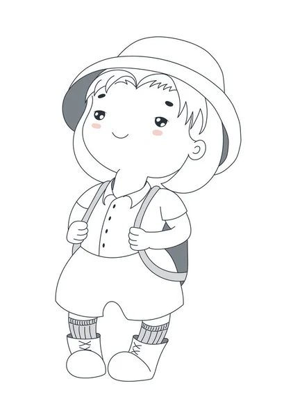 Schoolboy — Stock Vector © AlexBannykh #42944513
