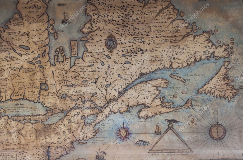 Historical map of Canada – Stock Editorial Photo © tinarayna #126429242