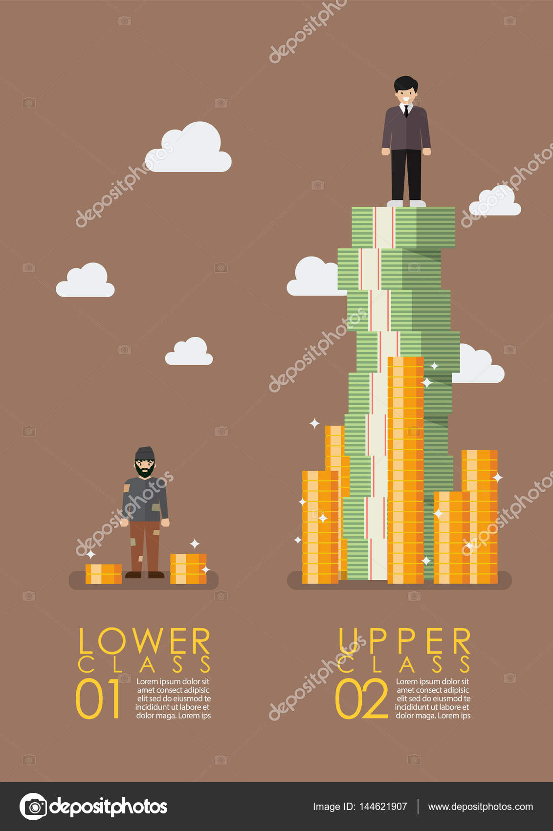 Social stratification gap infographic Stock Vector Image by ...